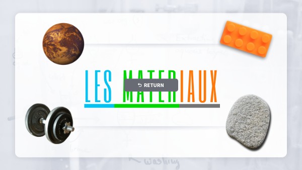 Les matériaux | Genially