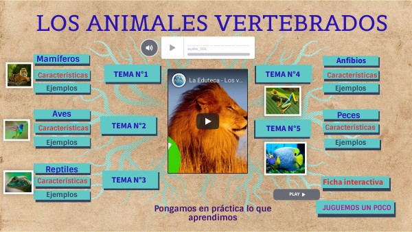 Los vertebrados | Genially