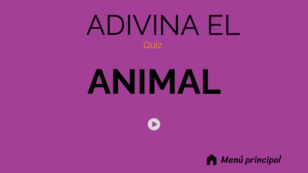 Adivina el animal