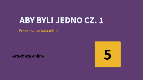 Aby byli jedno
