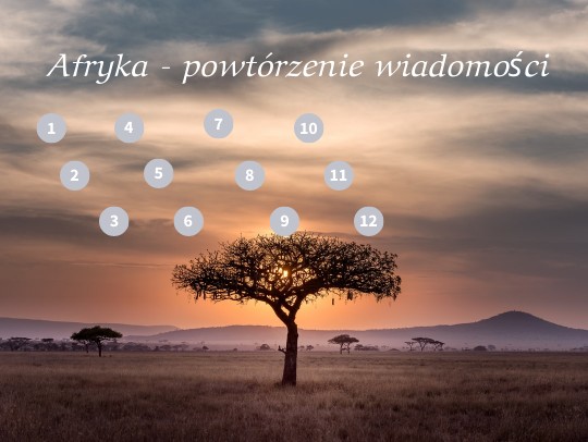 Afryka - powtórzenie | Genially