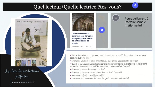 la lecture