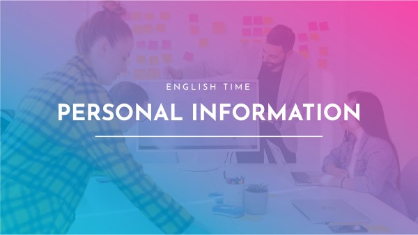 Personal information