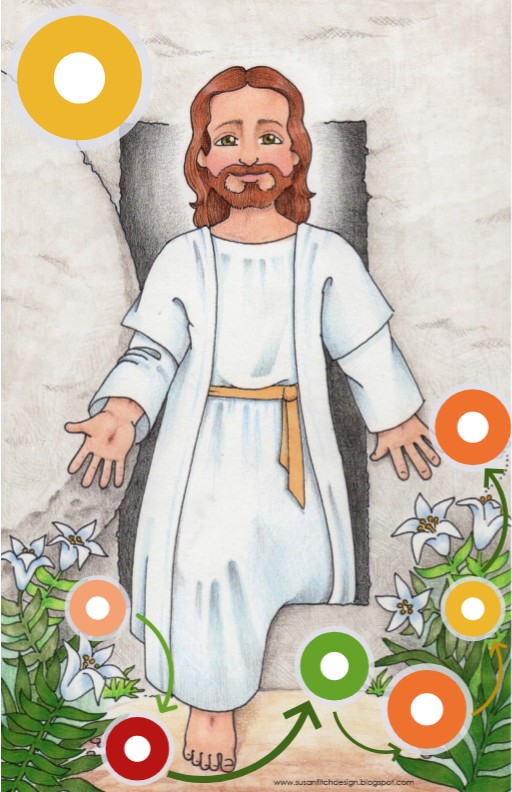 kl. 2 Pan Jezus zwycięża śmierć. Alleluja. Wielkanoc. | Genially