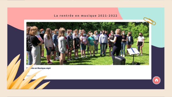 Rentrée en musique 2021-2022 | Genially