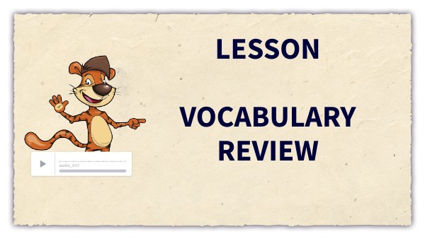 Vocabulary review - unit 5