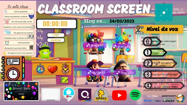 Classroom screen