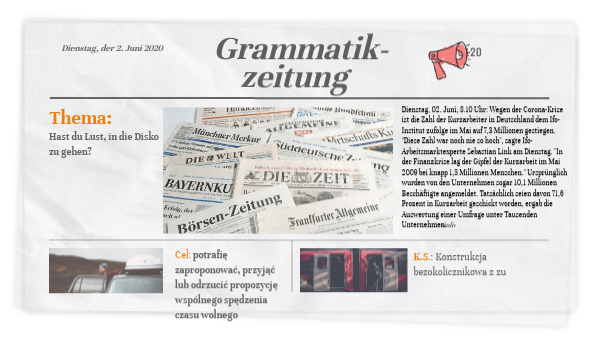 Infinitivsatz mit zu | Genially