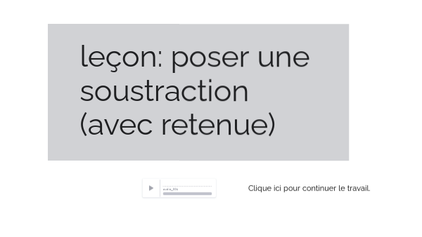 soustraction avec retenue