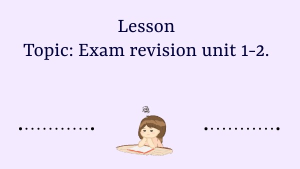 exam practice 1-2 | Genially