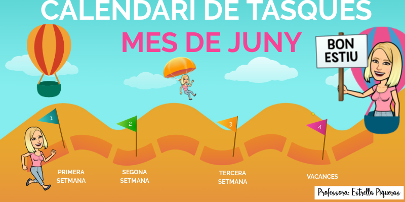 CALENDARI DE TASQUES DEL MES DE JUNY