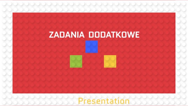 BRICKS PRESENTATION | Genially