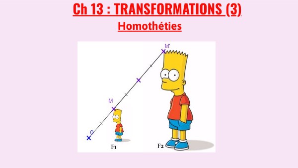 3ème : III.Homothéties | Genially