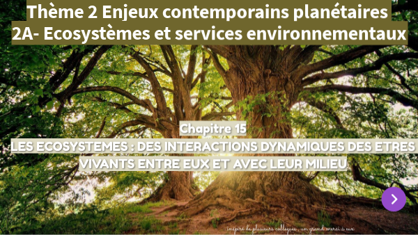 écosystèmes 1ère spé | Genially