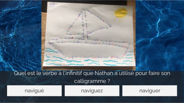 calligrammes et conjugaison | Genially