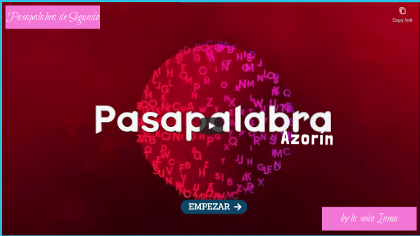 PASAPALABRA by La seño Inma Manchón | Genially