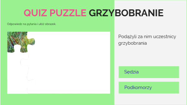 Grzybobranie - puzzle | Genially