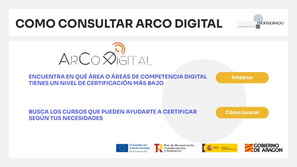 ACCEDE A ARCO DIGITAL y busca formación en Aularagon | Genially