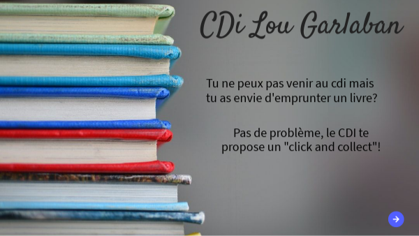 CDI Lou Garlaban Click and collect | Genially