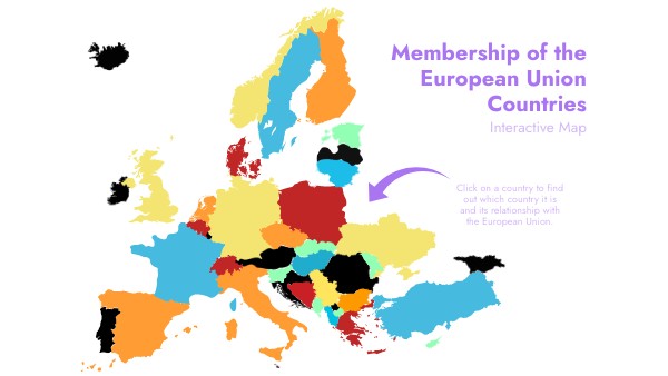 Interactive Map of the European Union | Genially