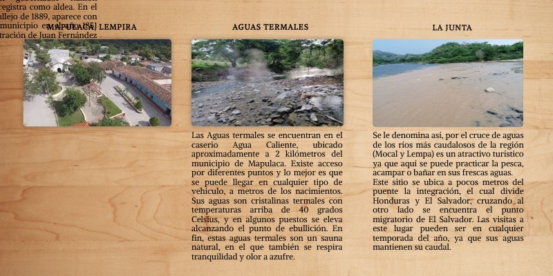 Turismo Mapulaca, Lempira | Genially