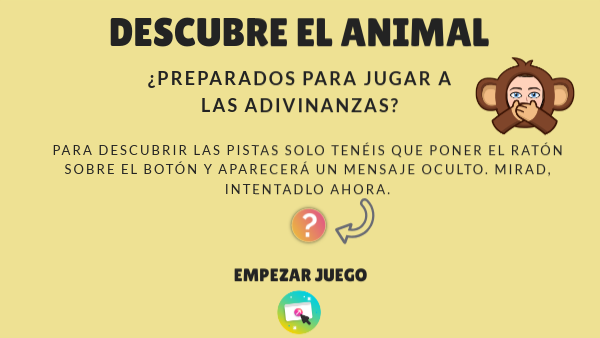 "Descubre el animal"
