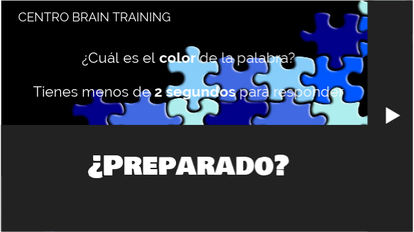 EFECTO STROOP BRAIN 1 | Genially