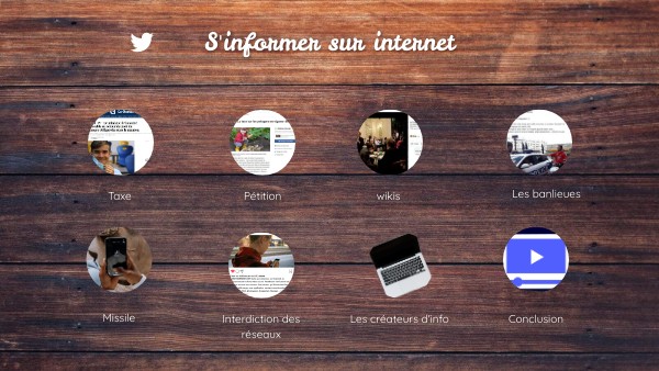 Les informations sur internet