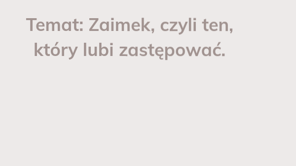 zaimek | Genially