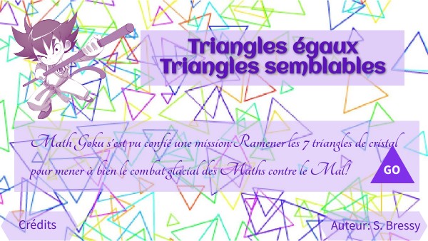 Triangles égaux et semblables