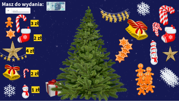 Choinka, zakupy | Genially