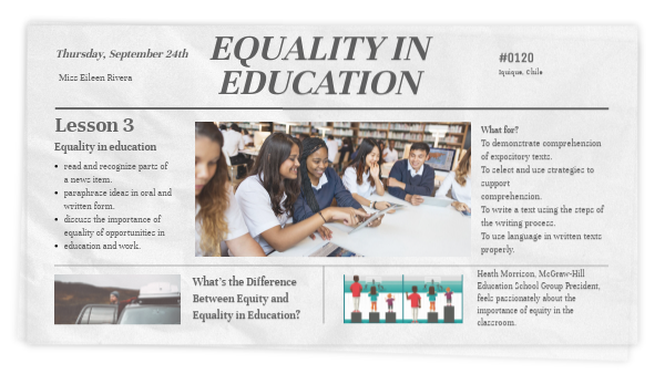 LESSON 3 EQUALITY IN EDUCATION