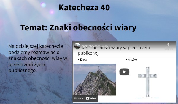 kl.6 Znaki obecności wiary. Temat 40 | Genially