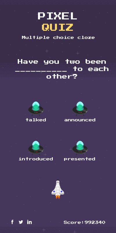 Multiple choice cloze - intro