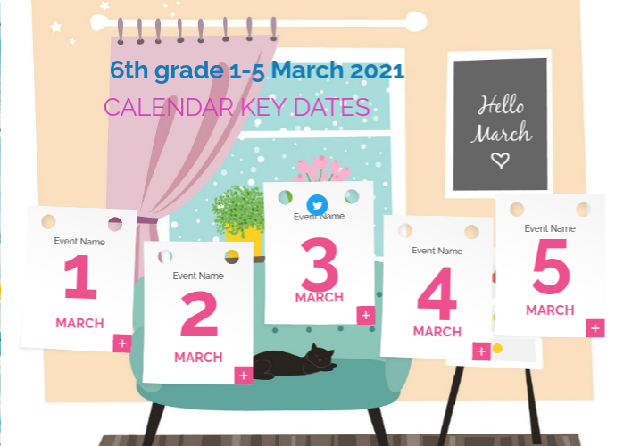 6 kl. plan pracy 1 - 5 March 2021 | Genially