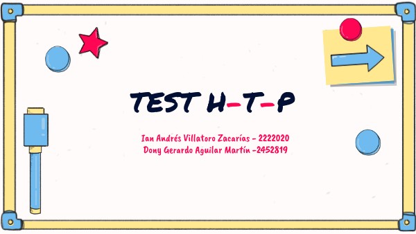 Presentación Test HTP | Genially