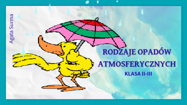 Rodzaje opadów-klasa II-III | Genially
