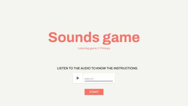 SOUNDS GAME 1º | Genially