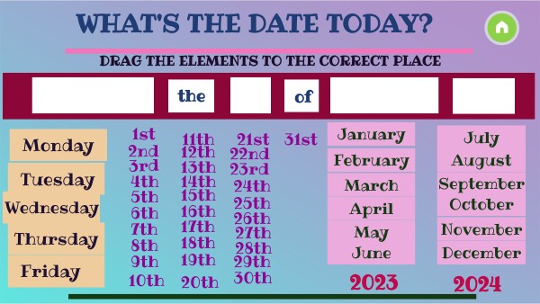 ENGLISH DAILY CALENDAR | Genially