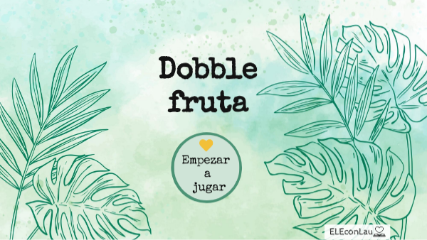 Dobble con corrección (frutas) | Genially