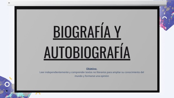 biografía y autobiografía