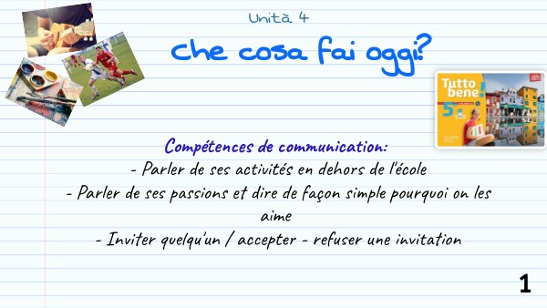Copie - Séquence: Che cosa fai oggi