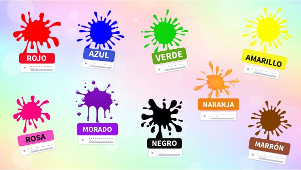Los colores (vocabulario)