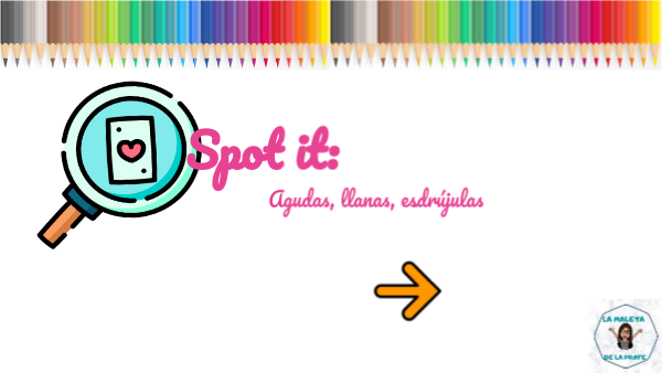 Spot it: agudas, llanas, y esdrújulas | Genially