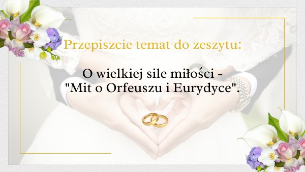 Orfeusz i Eurydyka | Genially