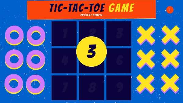 #GRAM TIC-TAC-TOE #GAME PRESENT TENSES | Genially