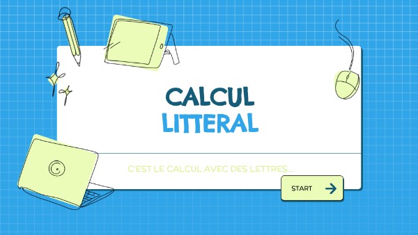 Chapitre 4: Calcul littéral COMPLET | Genially