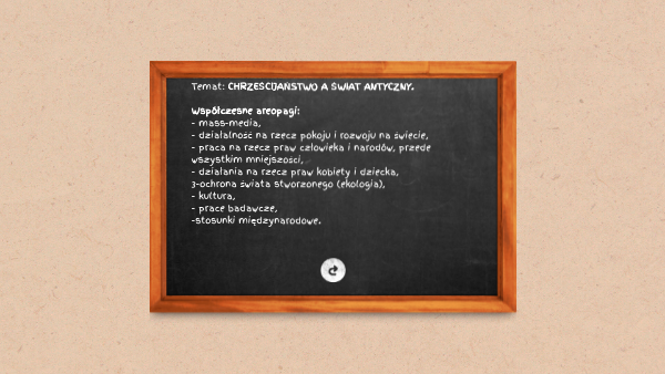 Temat 36 kl.8 Chrześcijaństwo a świat antyczny | Genially