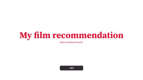 My film recommendation | Genially