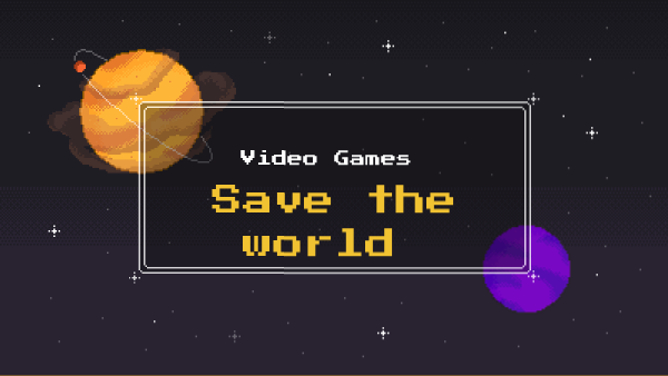Video game save the world